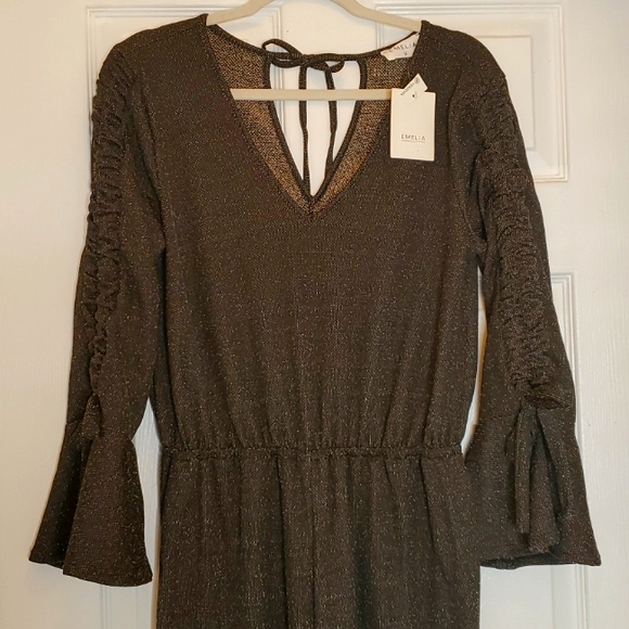 Versona | Pants & Jumpsuits | Versona Emelia Blackgold Jumpsuit | Poshmark